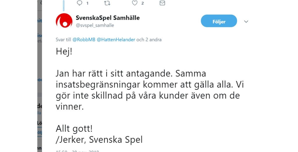 Svenska Spel höjer ribban - Gamblers vardag
